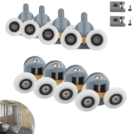 8Pcs Adjustable Roller Dual Roller Caster Wheel / Runners / Pulleys ...