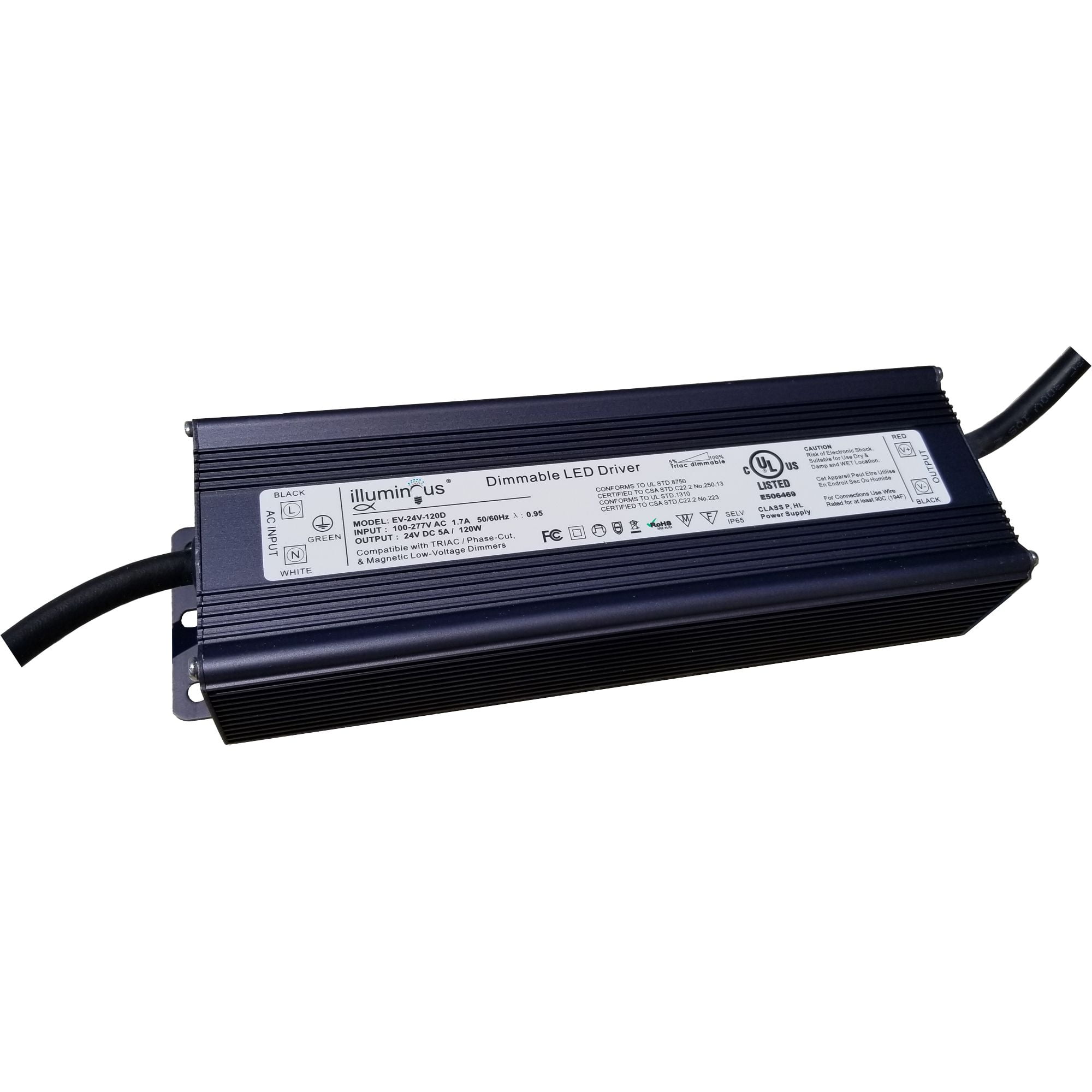 24V 120W Dimmable CV DC LED Driver UL approved - Walmart.com