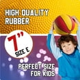 Bedwina, Rubber Mini Basketballs, 7 Inch, 4 Pack, Assorted Colors ...