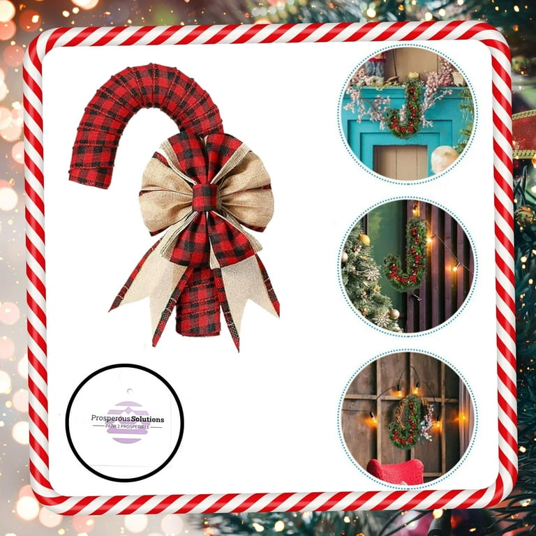 Metal Frames Candy Cane Wreath FSSTAM Candy Cane Metal Wire Wreath