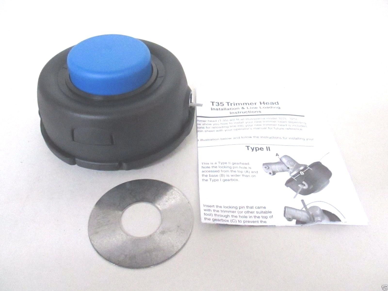 Genuine Husqvarna 531300194 T35 Tap Advance Trimmer Head 10mm Dual Line ...