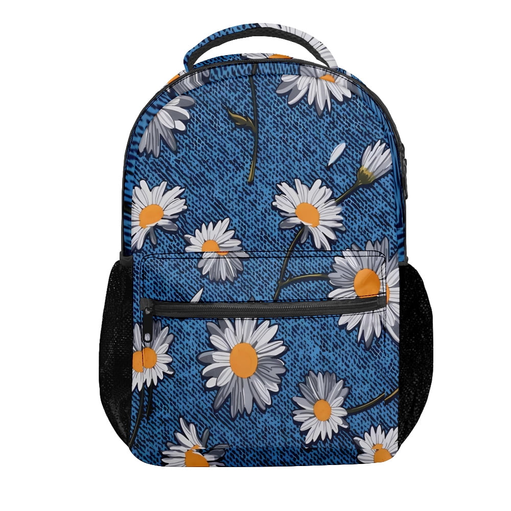 Sunflower Daisy Anime Backpacks 3D Print Cartoon Backpack Kids Backpack ...