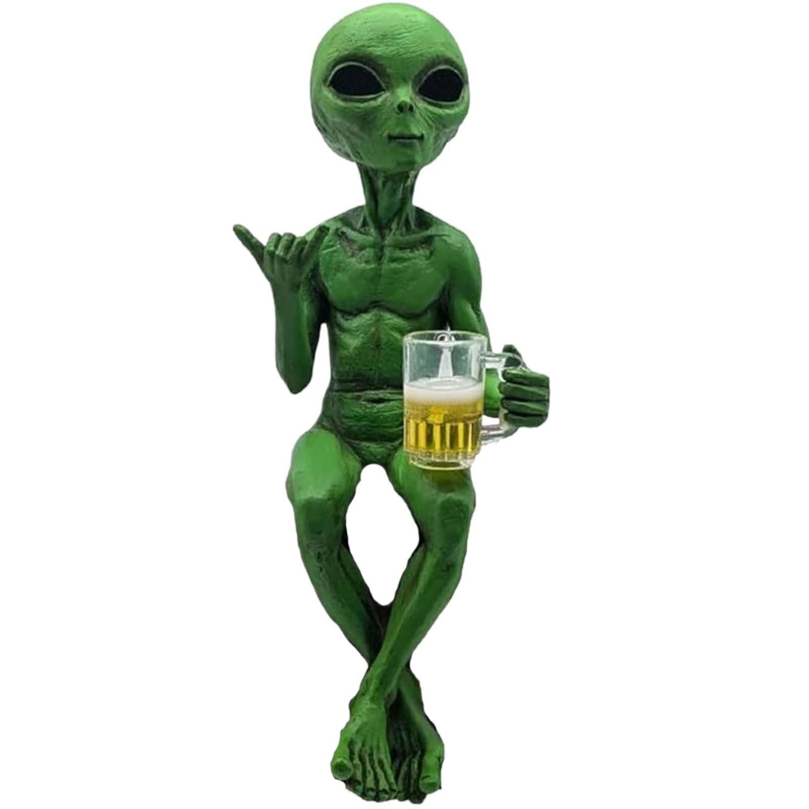 Click here for Voguev Funny Alien Drinking Beer Resin Statue  4.3... prices