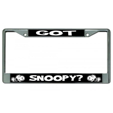 Got Snoopy Chrome License Plate Frame - Walmart.ca