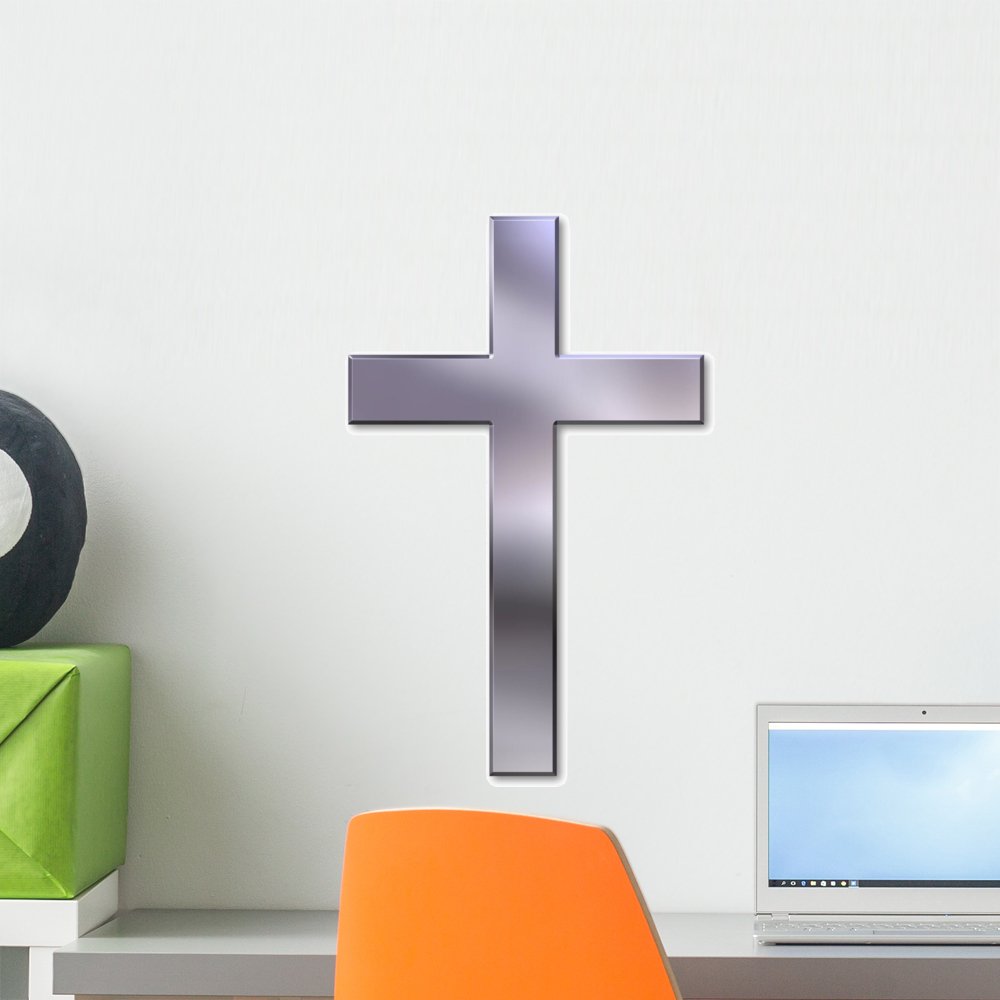 Christian Cross Wall Decal by Wallmonkeys Peel and Stick Graphic (18 in ...