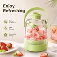 2 in 1 Ice Cube Tray Bottle Portable Water Bottle with Handle, Press ...