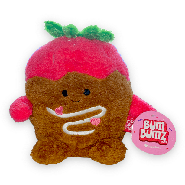 Kellytoy Bum Bumz By Russ Valentine's Day Plush Sammy The Strawberry NEW - Walmart.com