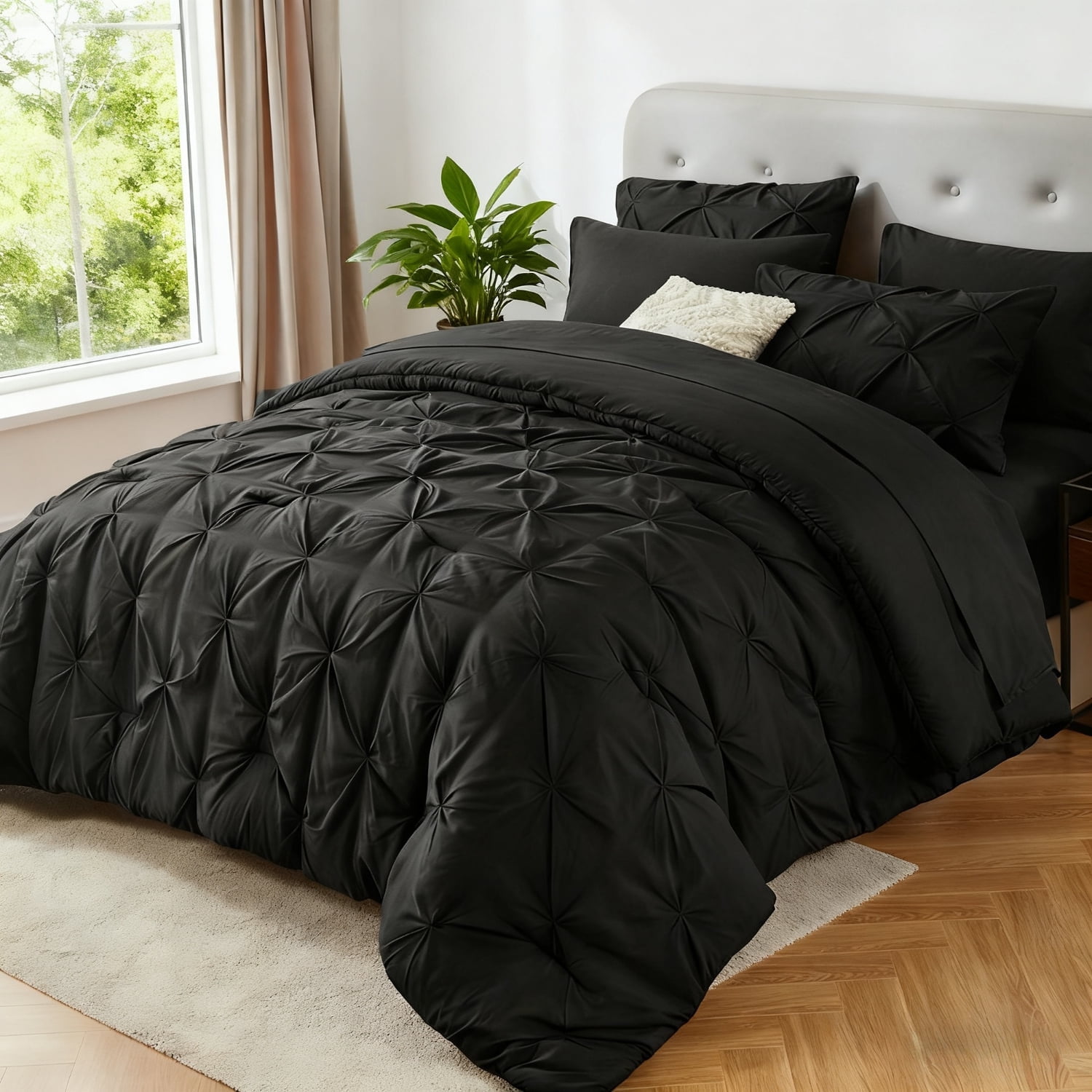 Click here for Flymme Queen Comforter Set With Sheets 7 Pieces Be... prices