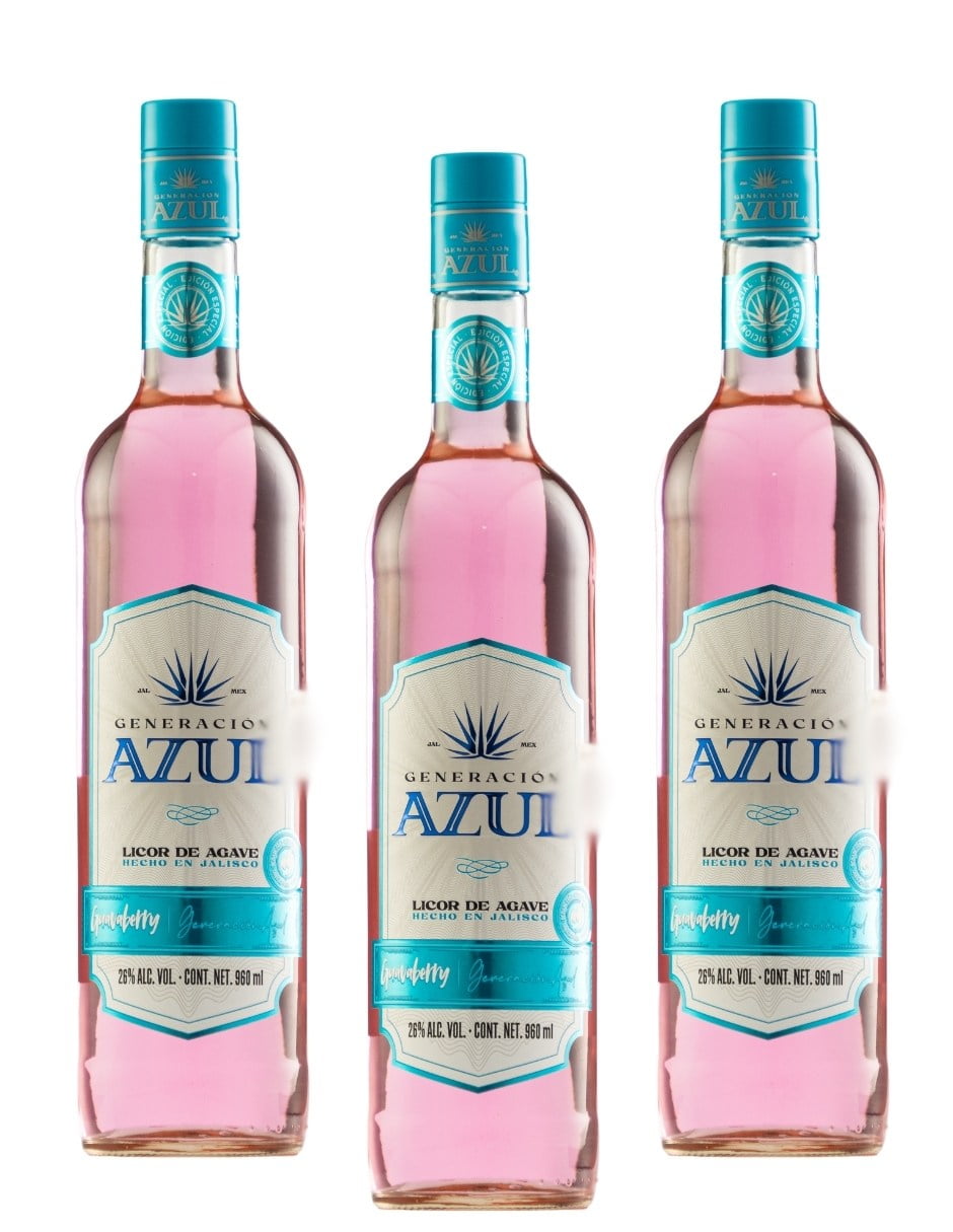 Tripack Licor de Agave Generación Azul Guavaberry 960 Ml Generación ...