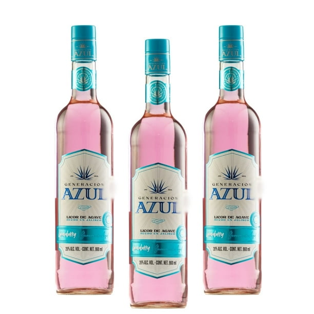 Tripack Licor de Agave Generación Azul Guavaberry 960 Ml Generación ...