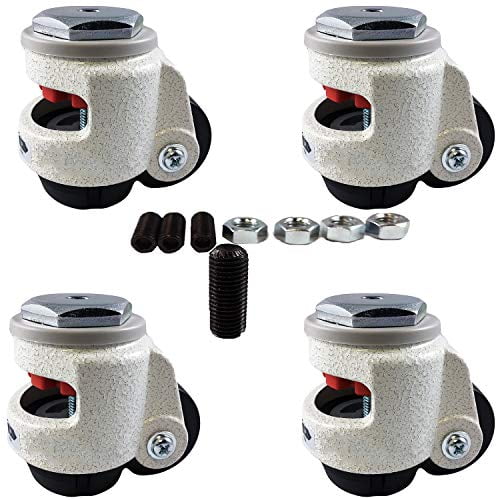 CasterHQ Wheel Master - Retractable Leveling Machine Stem Casters - 4 ...