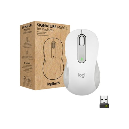 Logitech Signature M650 for Business - Mouse - right-handed - wireless ...