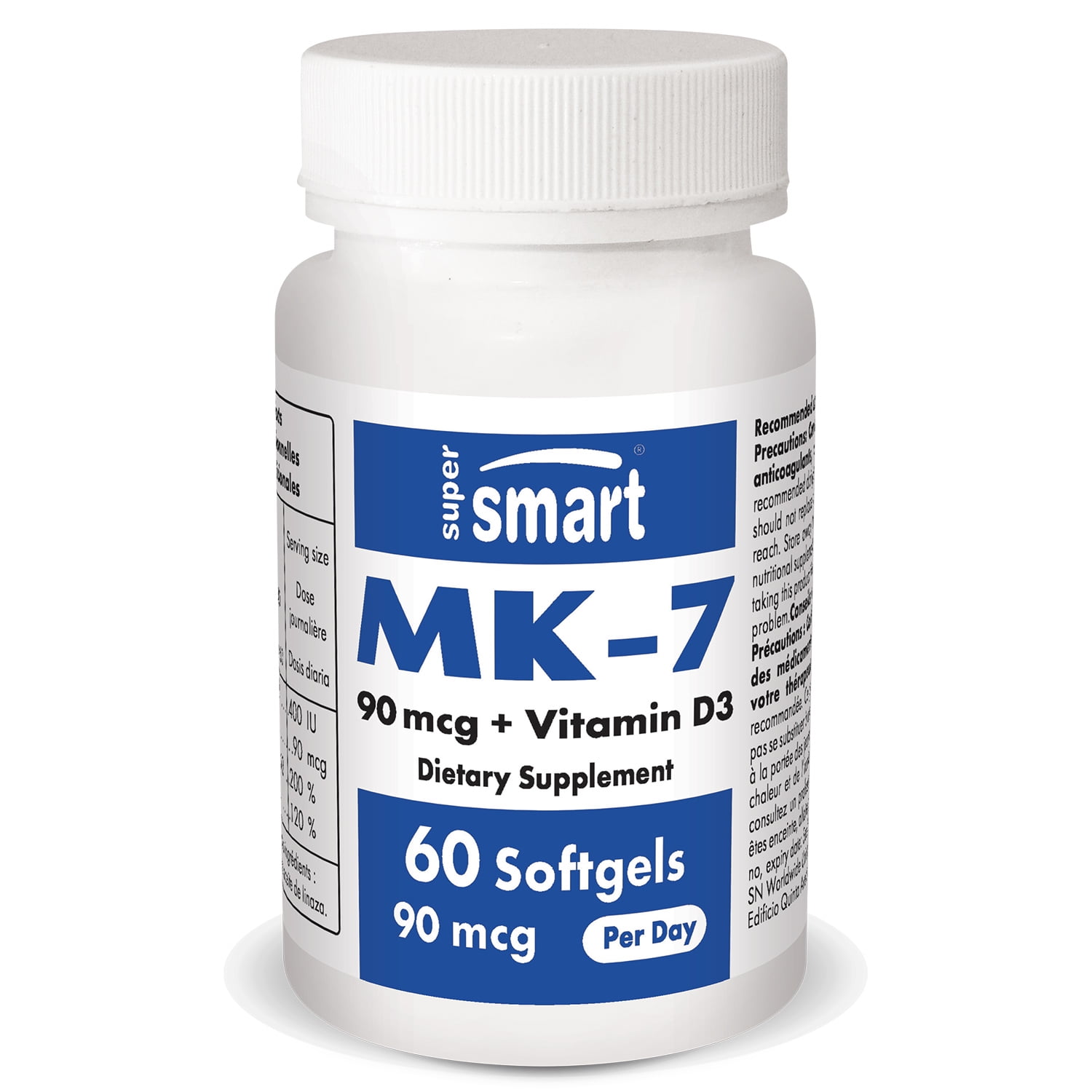 Supersmart - Vitamin K2 MK7 with D3 90 mcg per Day - Nepal | Ubuy