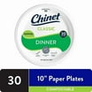 "Chinet Extra Strong Classic White Paper Dinner Plates, Premium ...
