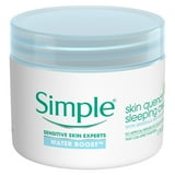 Simple Hydrating Booster Water Boost Skin Quench Sleeping Cream, 1.7 oz ...