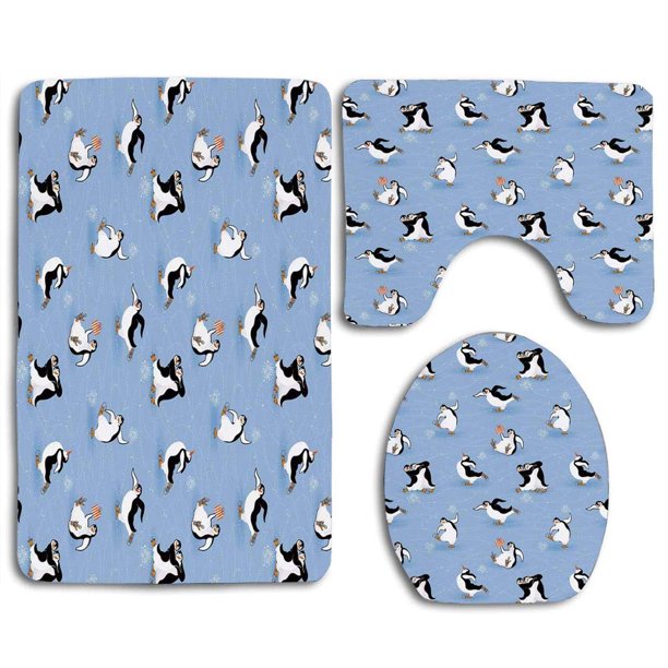 EREHome Cartoon Skating Funny Penguins Fun Activity Cheerful Smiling ...
