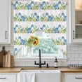 Cartoon Dinosaur Swag Curtain Valance for Window 2 Panels Modern Green ...
