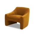 Better Homes & Gardens Emerson Curvy Accent Chair, Ochre Velvet ...