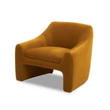 Better Homes & Gardens Emerson Curvy Accent Chair, Ochre Velvet ...