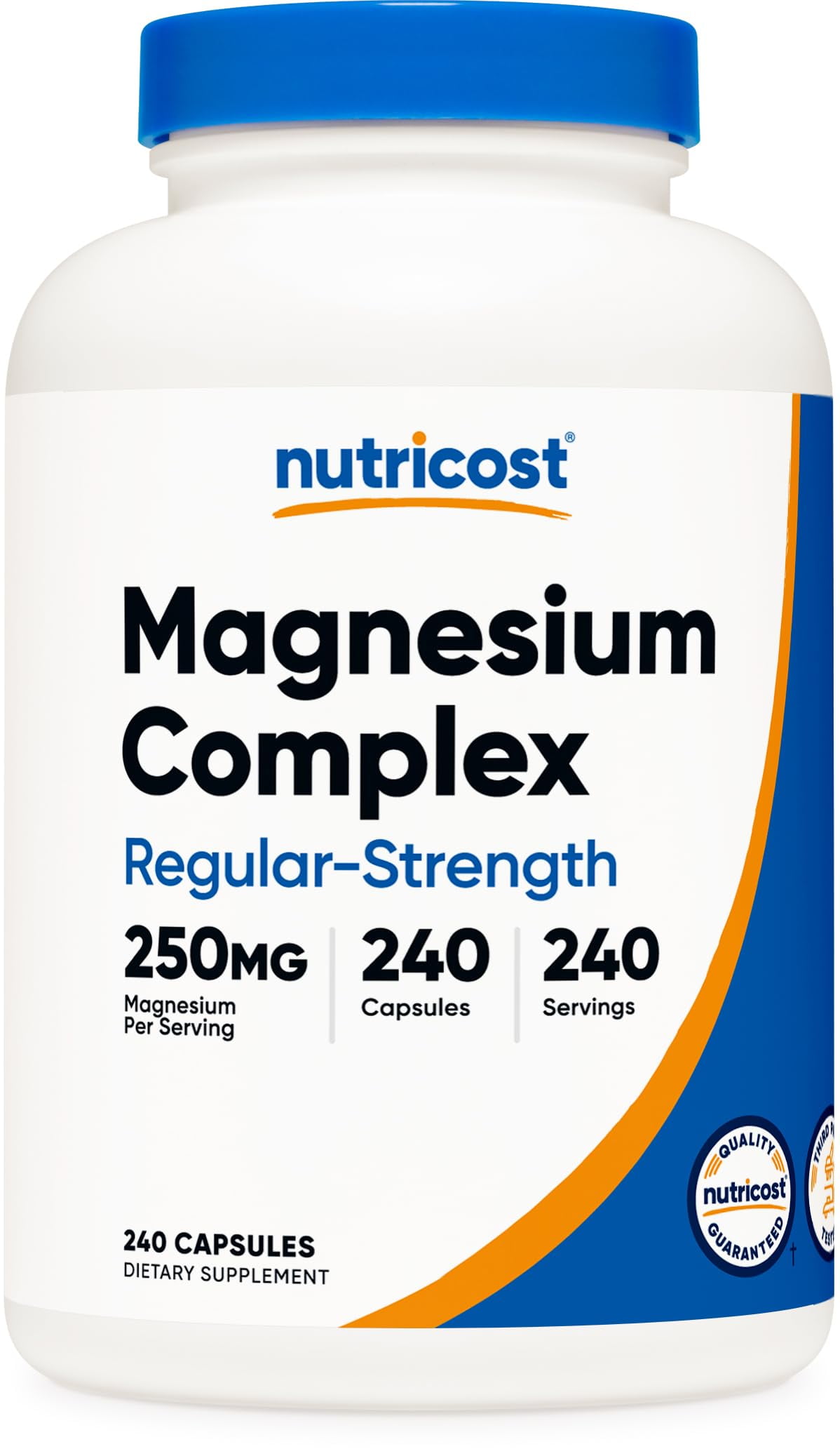 Suplemento Nutricost Magnesium Complex 250 mg 240 cápsulas | Bodega Aurrera en línea