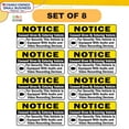Notice Audio and Video Recording Consent Sticker Sign, Double Sided 8 ...