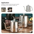 UPOUART Metal Pouring Pitcher with Long Spout Coffee Kettle Stainless ...