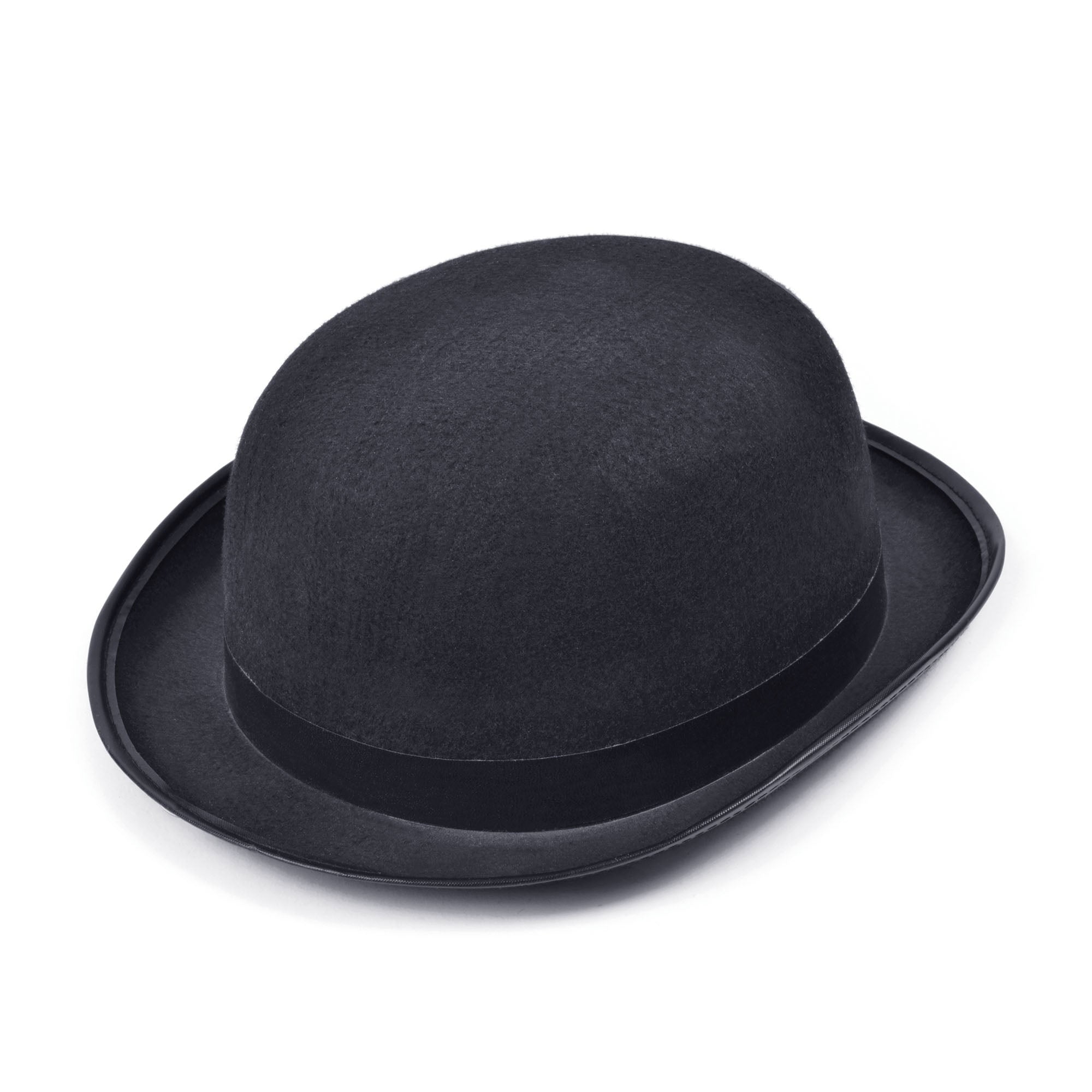 Mens Bowler Hat Black Budget Hats Male Halloween Costume - Walmart.com