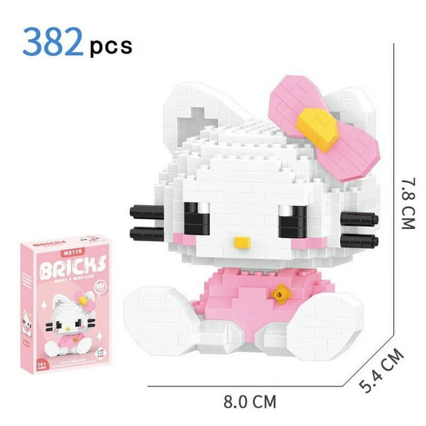 Sanrio-bloques de construcción de Anime Kawaii para niños, Hello Kitty ...