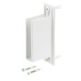 Rubbermaid White Free Slide Fast Set Wall End Bracket with Shelf ...