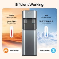 Bottom Loading Water Cooler Water Dispenser with Heating and Cooling ...