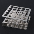 Miangastore Stainless Steel Test Tube Rack 25 Holes Z Shape Lab Holder ...