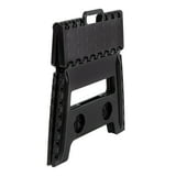 Mainstays One Step Folding Step Stool, Black Plastic - Walmart.com