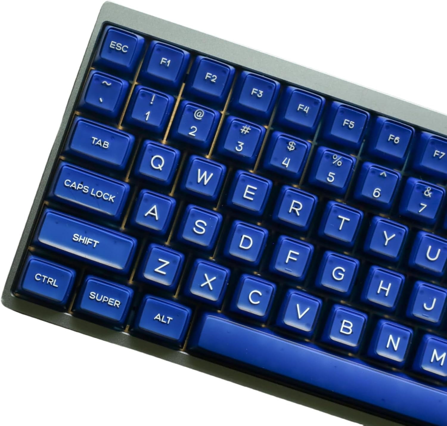 SHIQI-Keycap Set- Klein Blue Jade 142 Keys RSA Profile Shine Through ...
