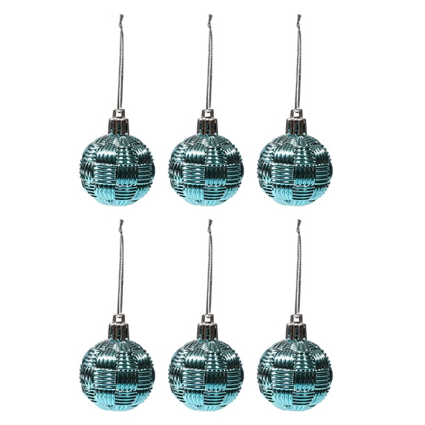 Visland 1 Box Anti-deformed Christmas Balls Pendants Glitter Plastic ...