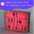 Mini Color-Changing LED Marquee with 100 Letters, Numbers & USB ...