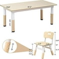 Height Adjustable Indoor Activity Children's Table and Chair Set ...