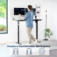 VIVO Electric 55” x 28” Stand Up Desk, Black Table Top, Black Frame ...