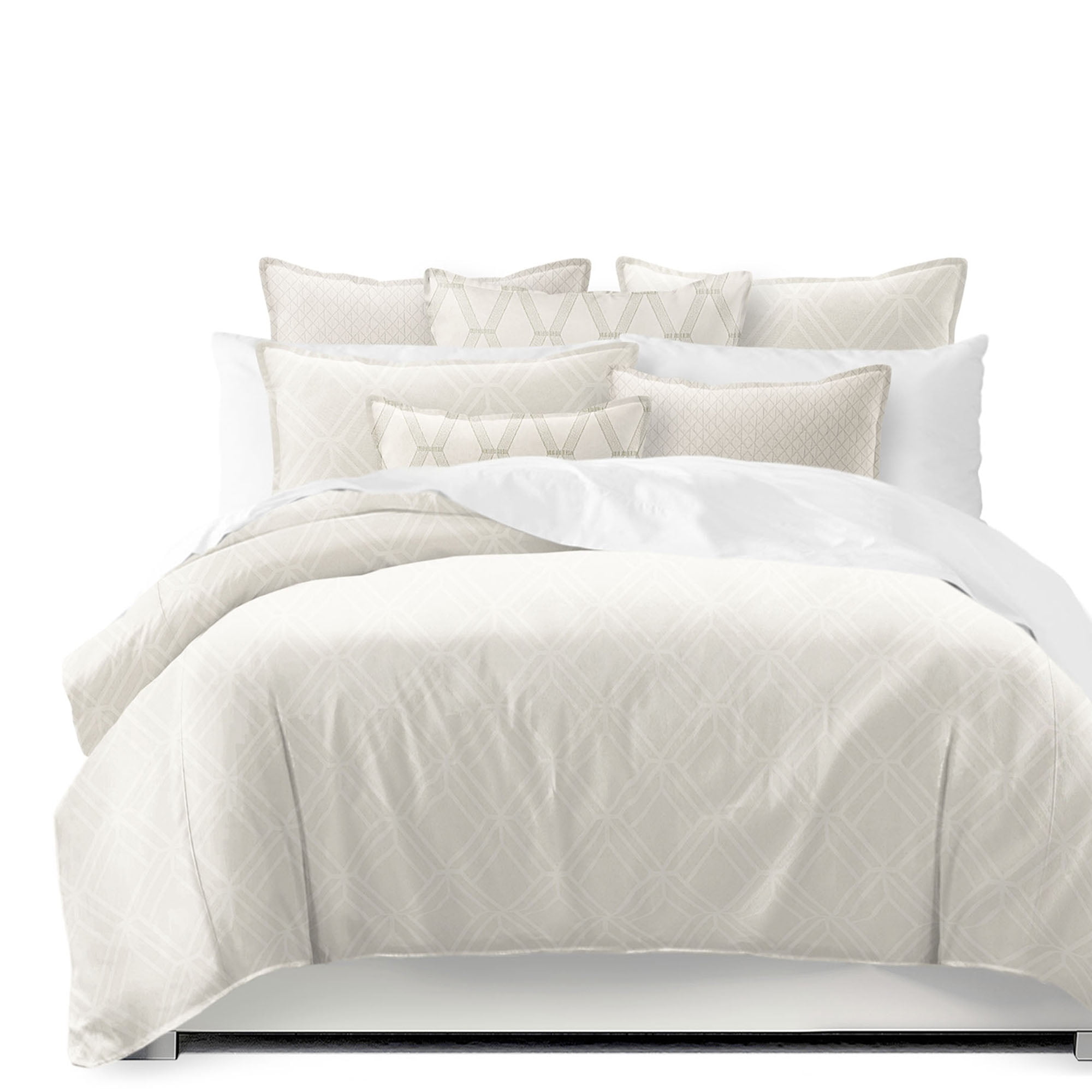 Luella Ivory Duvet Cover Set Queen - Walmart.com