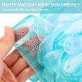 Loofahs Shower Sponge, Exfoliating Body Scrubber Mesh Pouf Bath Sponges ...