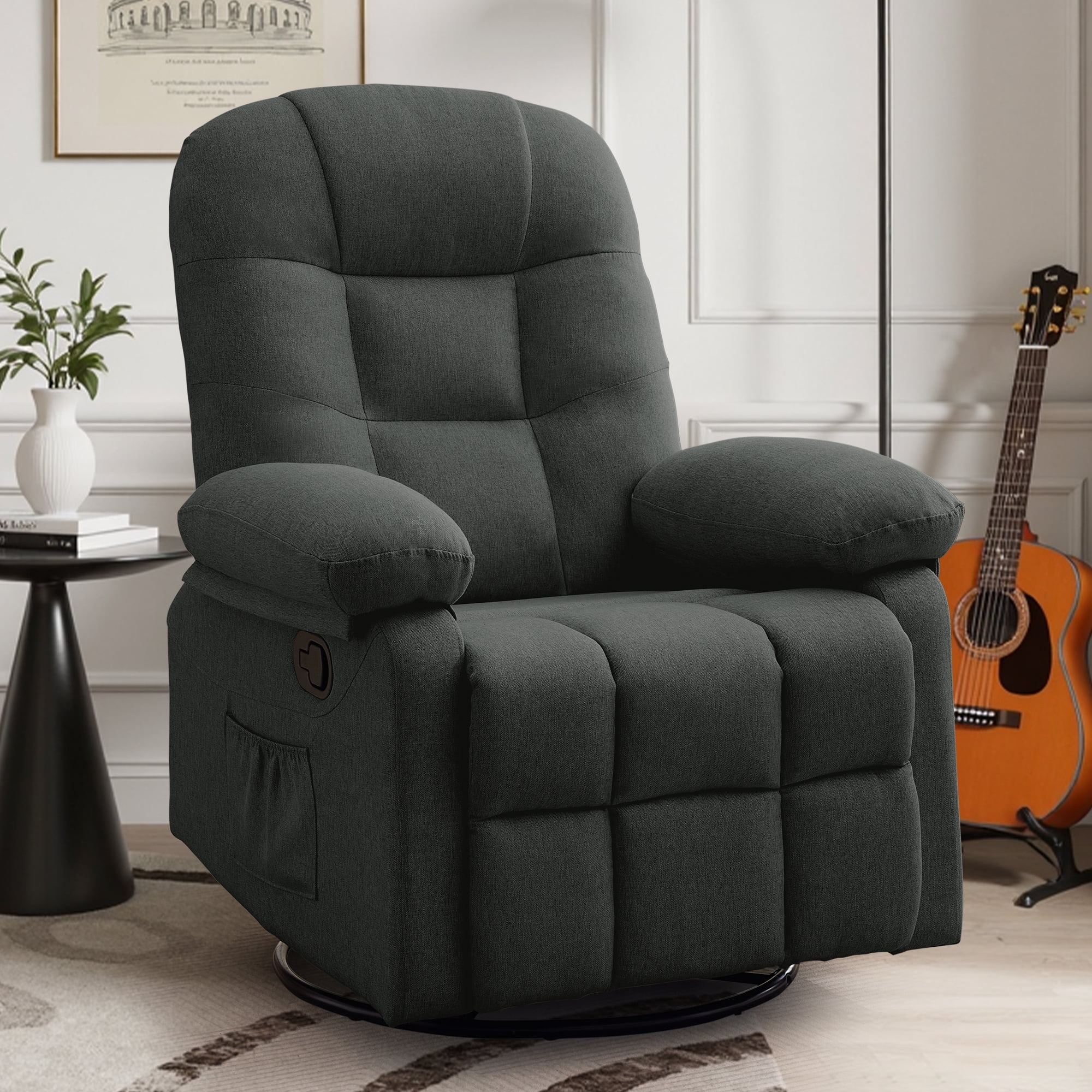 Click here for Korser Manual Swivel Rocker Recliner Chair For Liv... prices