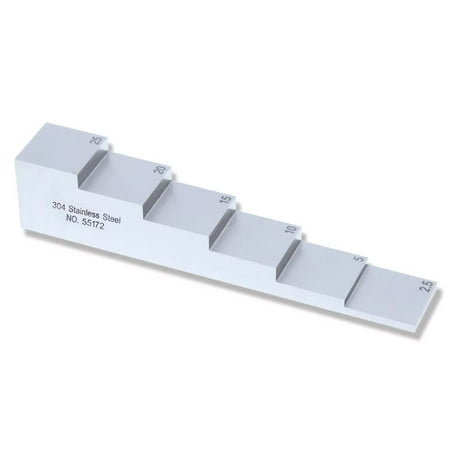 VTSYIQI 304 Stainless Steel Calibration Block 6 Step 2.5mm 5mm 10mm ...
