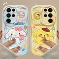 Sanrio Cinnamoroll Kuromi 3D Wave Case For Samsung Galaxy S24 Ultra S23 S22 Plus S21 S20 FE A25 ...