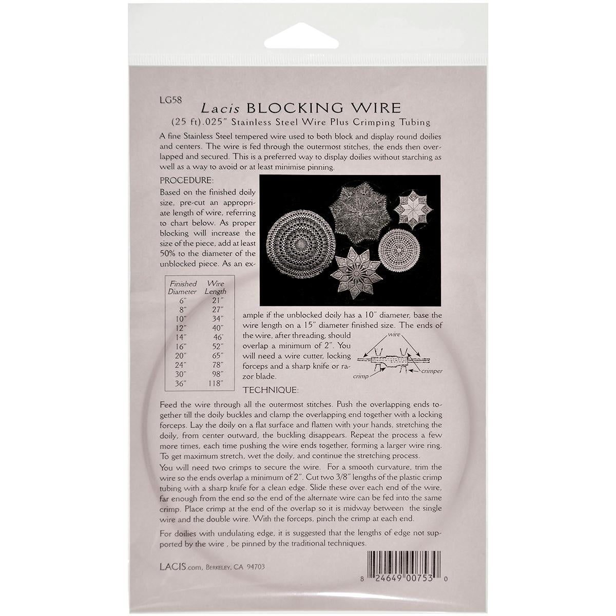 Lacis Blocking Wire 25ft .025"- - Walmart.com