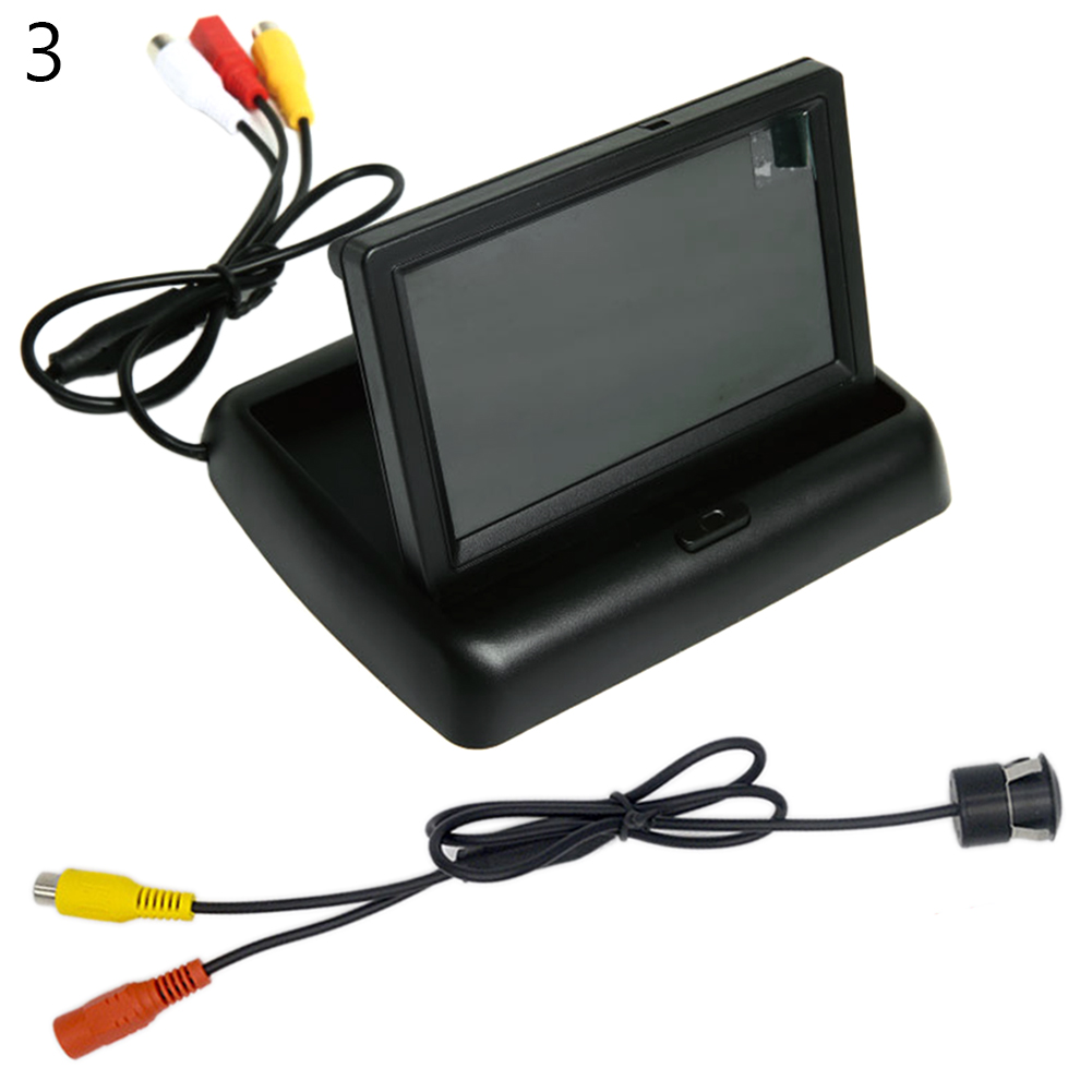4.3inch LCD 12V Folding Display Car Rear View Backup Reverse Camera ...