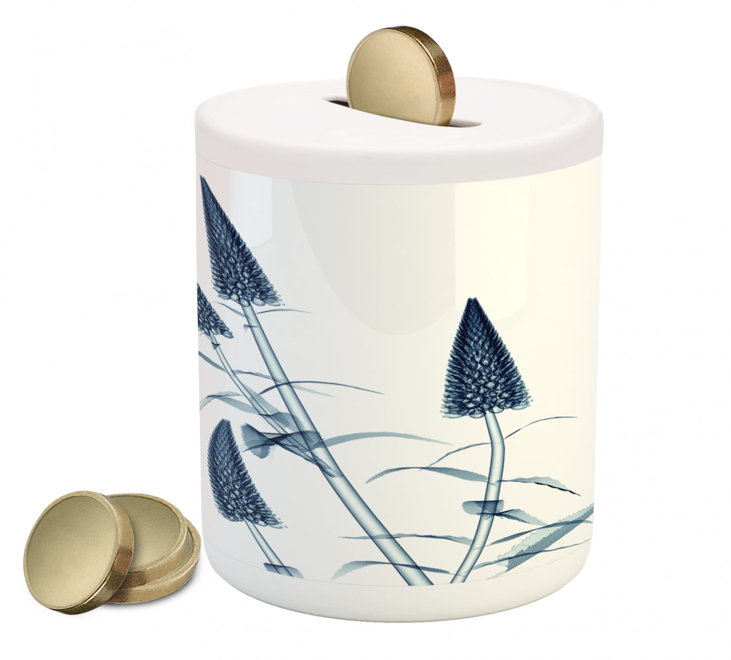 Flower Piggy Bank, X-ray Picture of a Flower Floral Pattern ...