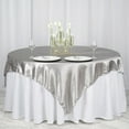 Efavormart 72" SATIN Square Tablecloth Overlay For Wedding Catering ...