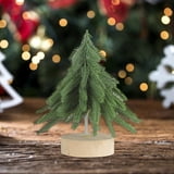 Artificial Christmas Tree Tabletop Miniature Flocked Christmas Tree for ...