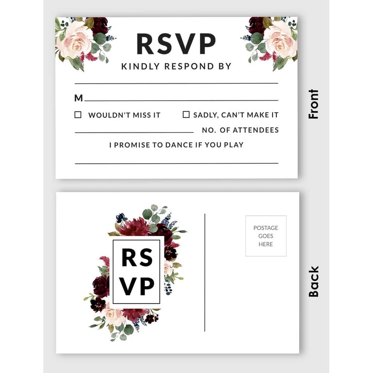 What does m mean on wedding response cards | Honestweddingadvice.com