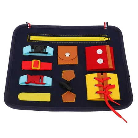 Sensory Board, Dark Blue Toddler Busy Board Round Burr Free For ...