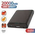 20000mAh Power Bank, With USB-A & USB-C Connectors, 18W Fast Charging ...